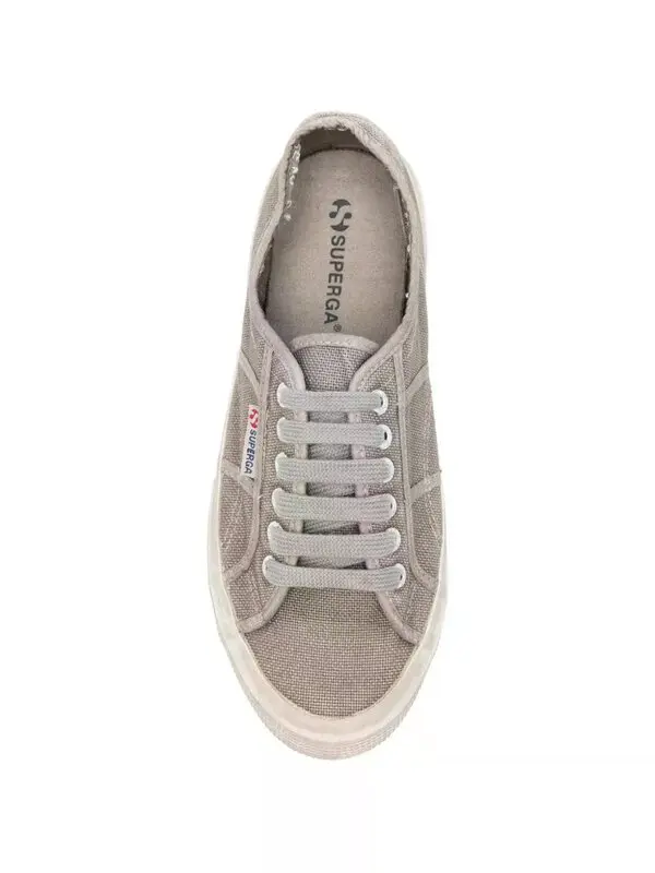 Superga Distressed Canvas Sneakers - Grey