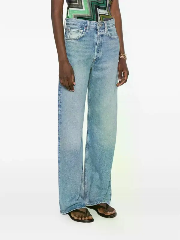 AGOLDE Faded Wide-leg Jeans
