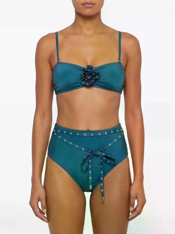 Zimmermann Indra Studded Flower Bikini Set