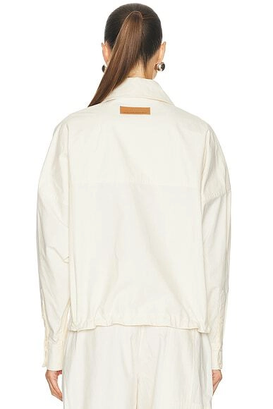 Stella McCartney Washed Cotton Sporty Bomber Jacket
