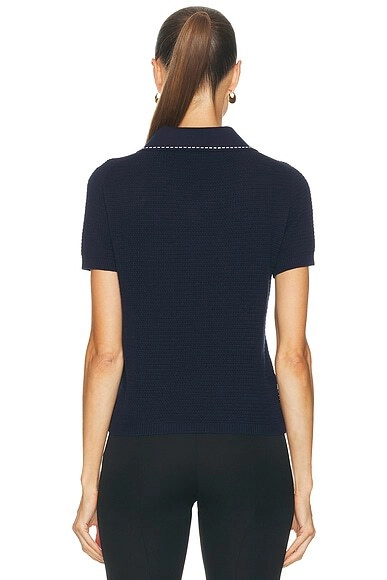 Versace Short Sleeve Polo Top