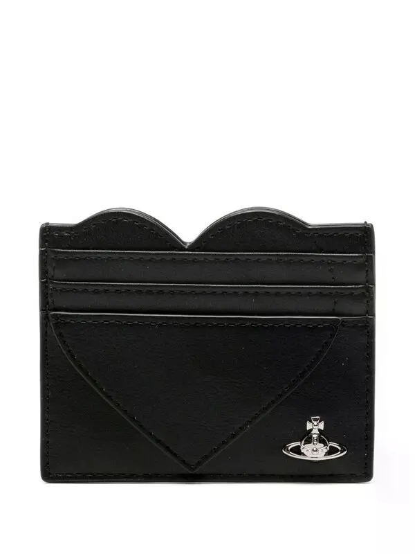 VIVIENNE WESTWOOD Heart-shaped Orb Card Holder - Black