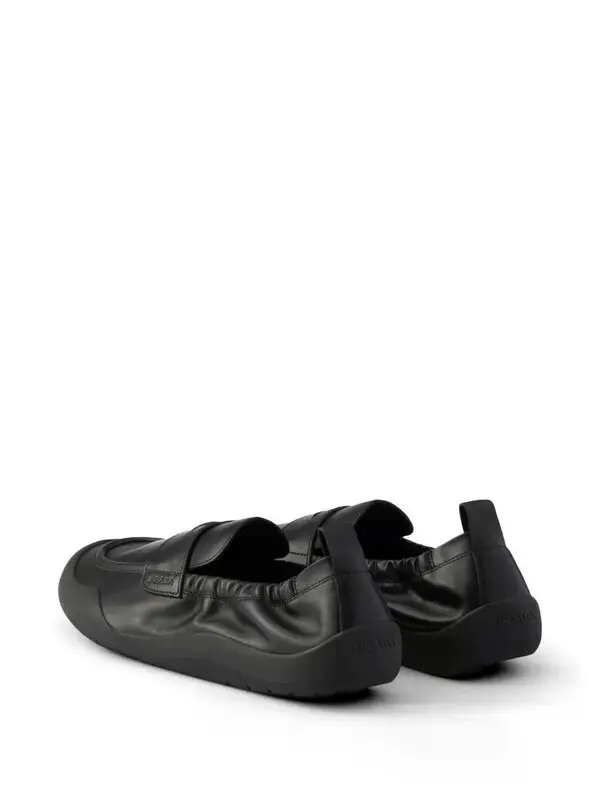 Prada Speedrock Leather Loafers - Black