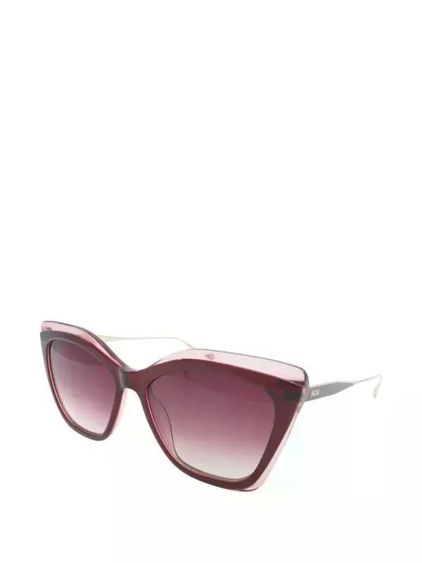 Mcm Cat-eye Sunglasses With Gradient Lenses - Red