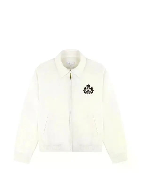 Sporty & Rich Logo-embroidered Zip-up Jacket