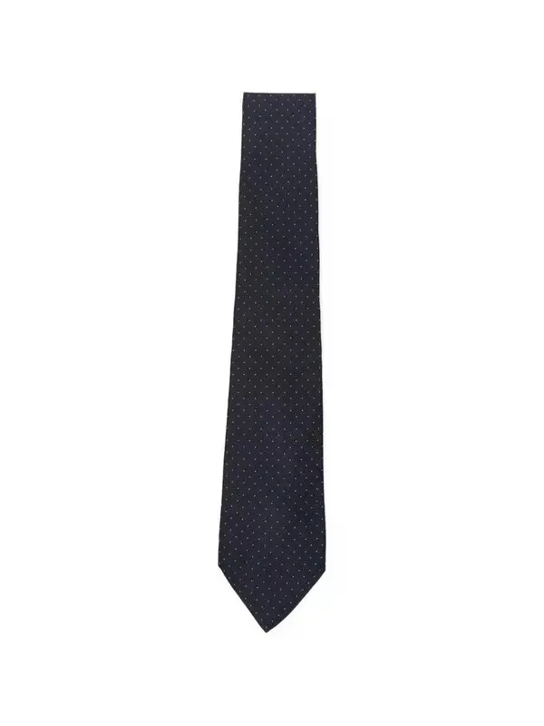 Kiton Polka-dot Neck Tie - Blue