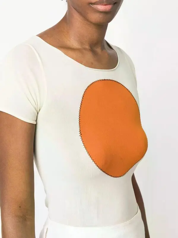 Marni Contrast Patch T-shirt - Neutrals
