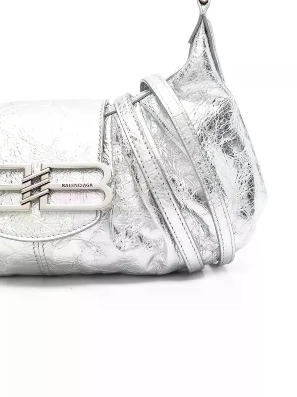 Balenciaga Pamela Metallised Shoulder Bag