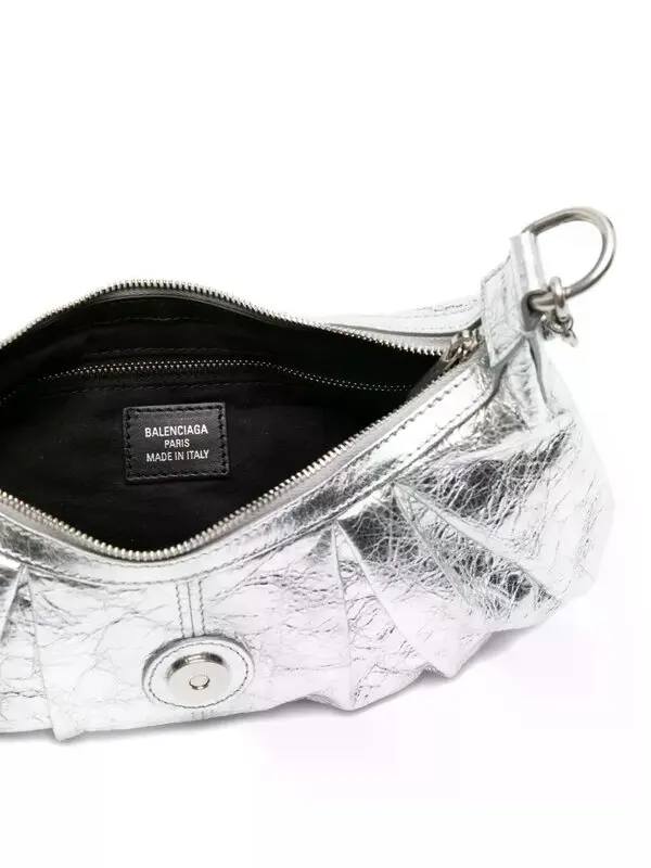 Balenciaga Pamela Metallised Shoulder Bag