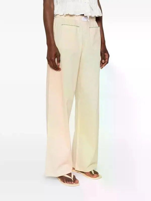 Maison Labiche Beige Patch Pockets Trousers