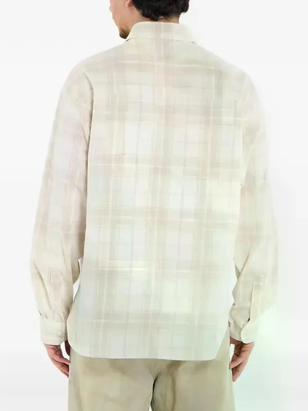 Carhartt Work In Progress Wilber Check-pattern Logo-patch Shirt