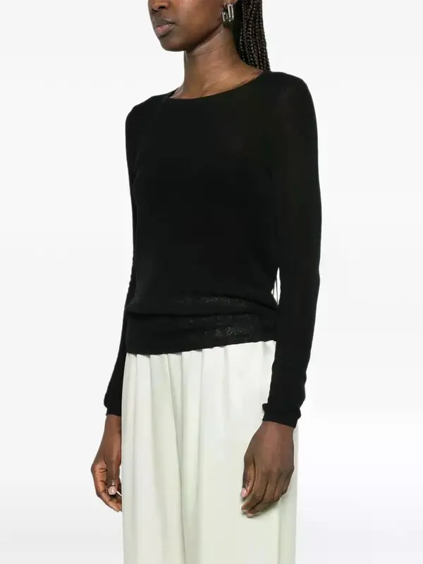 Max Mara Fiorito Fine-knit Long-sleeve Sweater