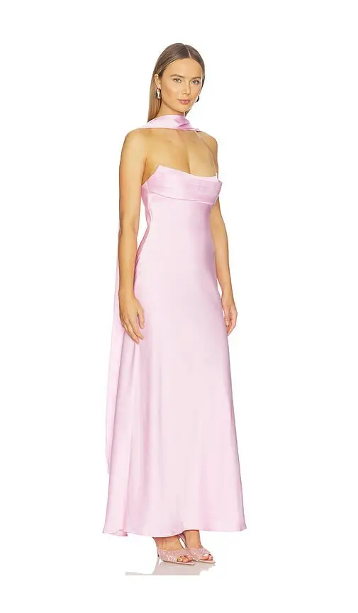 RUNAWAY THE LABEL Madeleine Strapless Maxi Dress - Pink