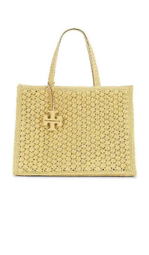 Tory Burch Ella Hand Crocheted Tote Bag - Neutral
