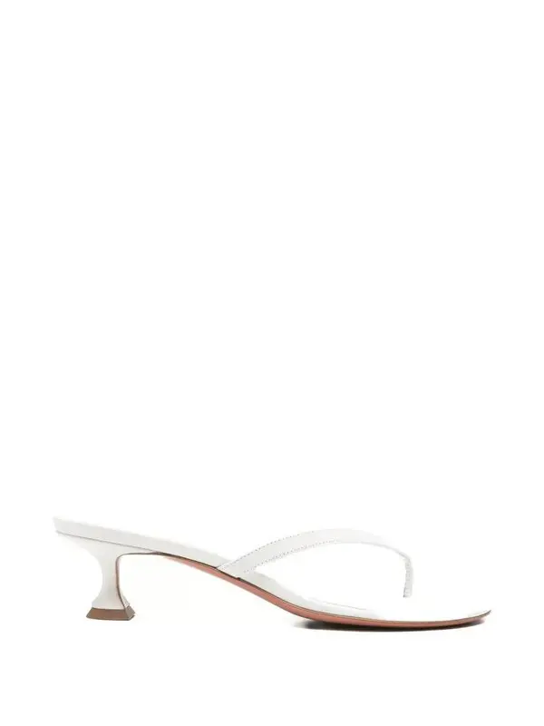Amina Muaddi Juliette Thong Sandals - White