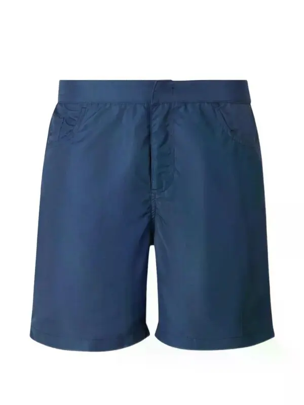 RICHARD J. BROWN Embroidered Logo Swim Shorts - Blue