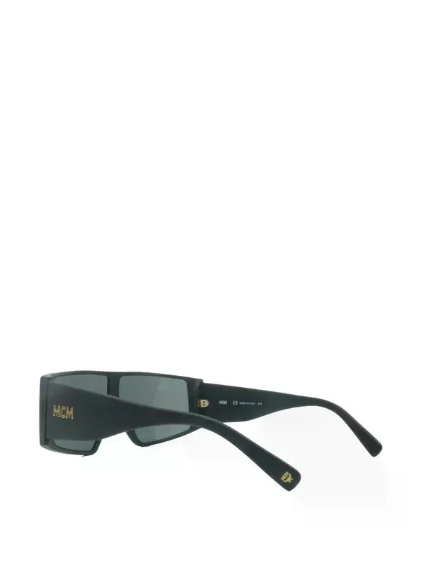 Mcm Shield Frame Sunglasses With Gold-tone Hardware - Black