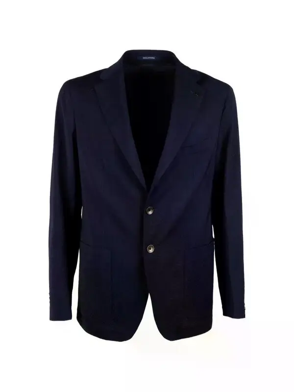 Tagliatore Dakar Seersucker Blazer - Blue
