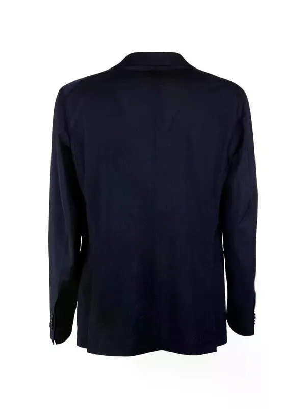 Tagliatore Dakar Seersucker Blazer - Blue