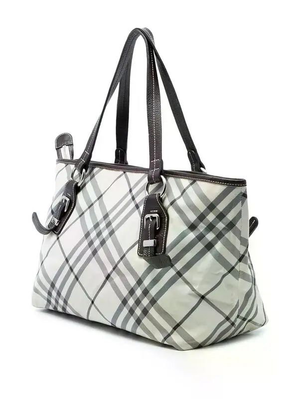 Burberry Nova Check Canvas Tote Bag