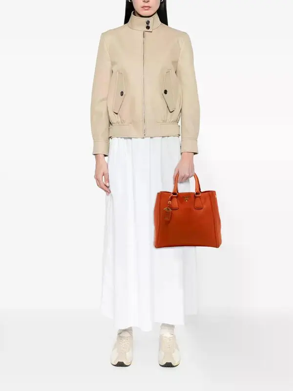 Prada Vitello Daino Open Convertible Tote Satchel