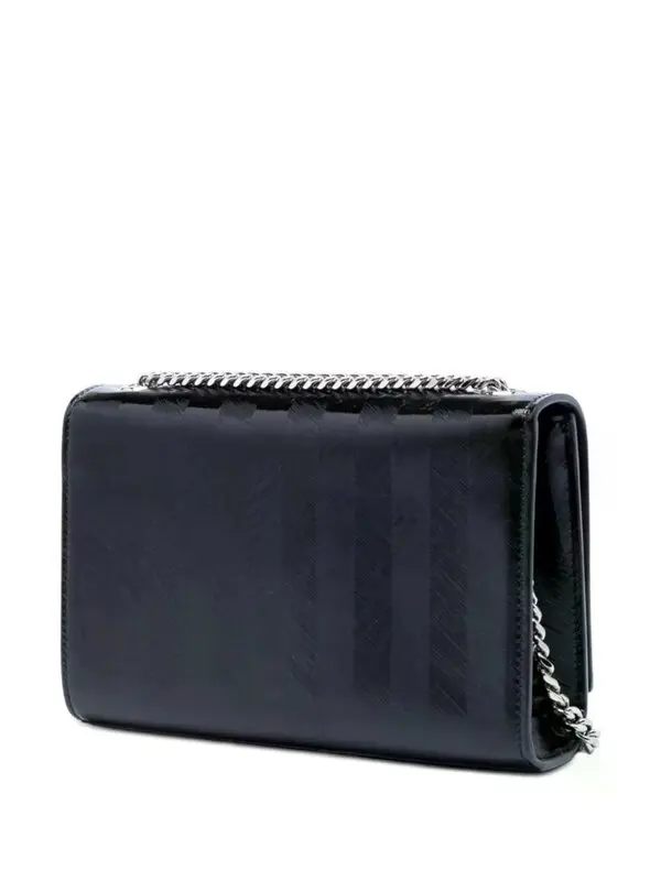 Saint Laurent Medium Chevron Patent Monogram Kate Tassel Crossbody Bag