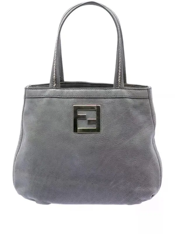 Fendi Nubuck Ff Chains Tote Bag