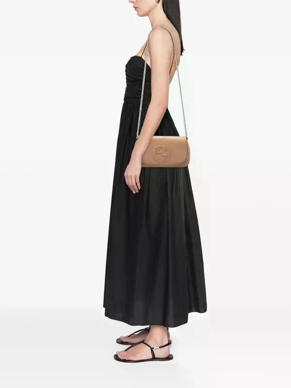 Gucci Soho Chain Flap Crossbody Bag - Brown