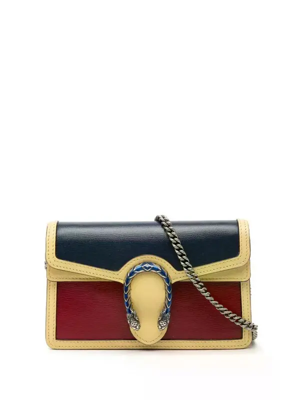 Gucci Dionysus Tricolour Leather Crossbody Bag - Blue
