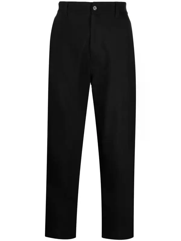 Marni Logo-jacquard Wool Trousers - Black
