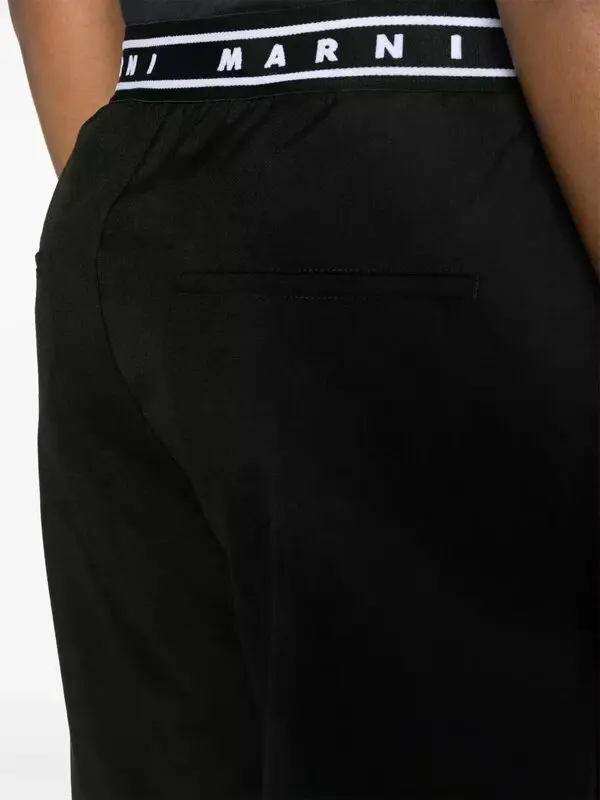 Marni Logo-jacquard Wool Trousers