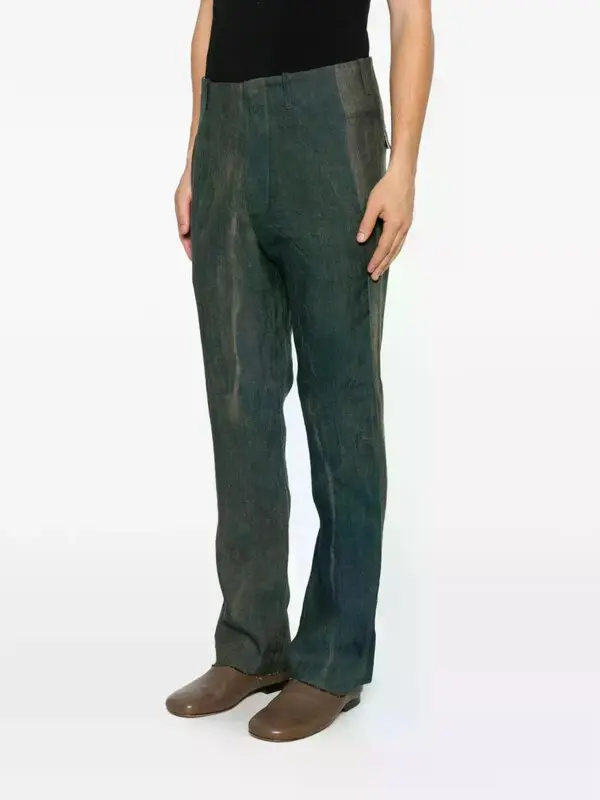 KANG Faded Effect Tailored Trousers