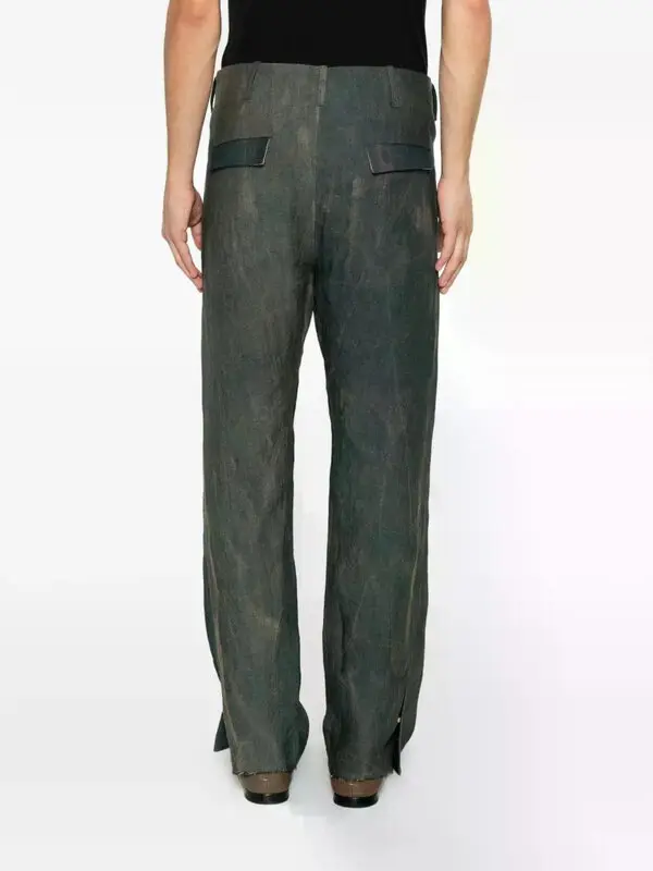 KANG Faded Effect Tailored Trousers