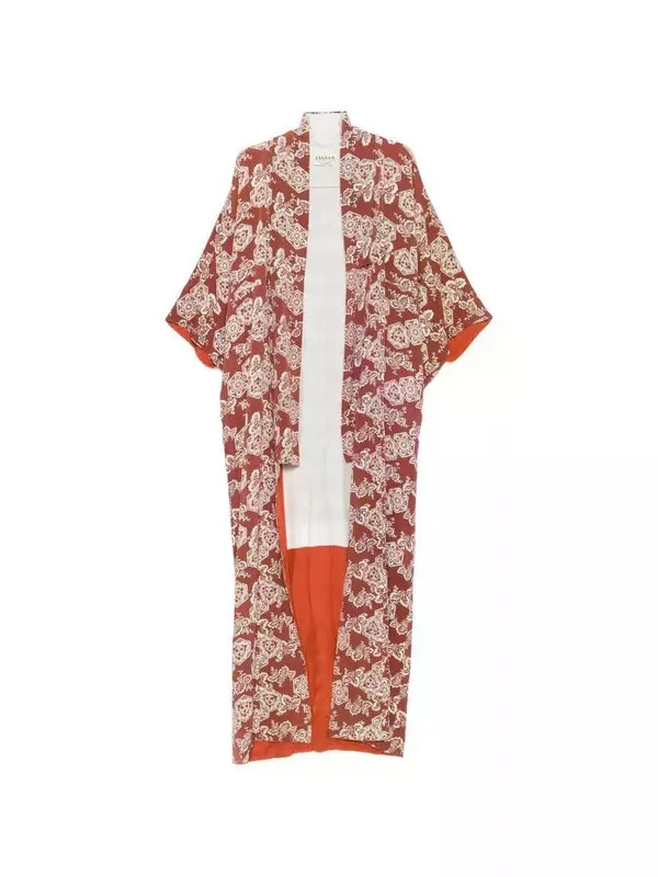 A.N.G.E.L.O. VINTAGE CULT 1990s Floral Print Kimono - Brown