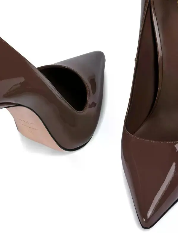 LE SILLA 120mm Eva Leather Heeled Pumps - Brown