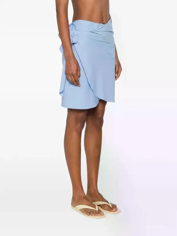 Hunza G Knot-detail Beach Skirt