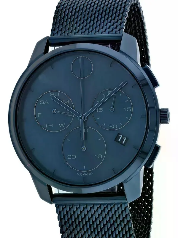 Movado Chronograph Watch With Mesh Strap