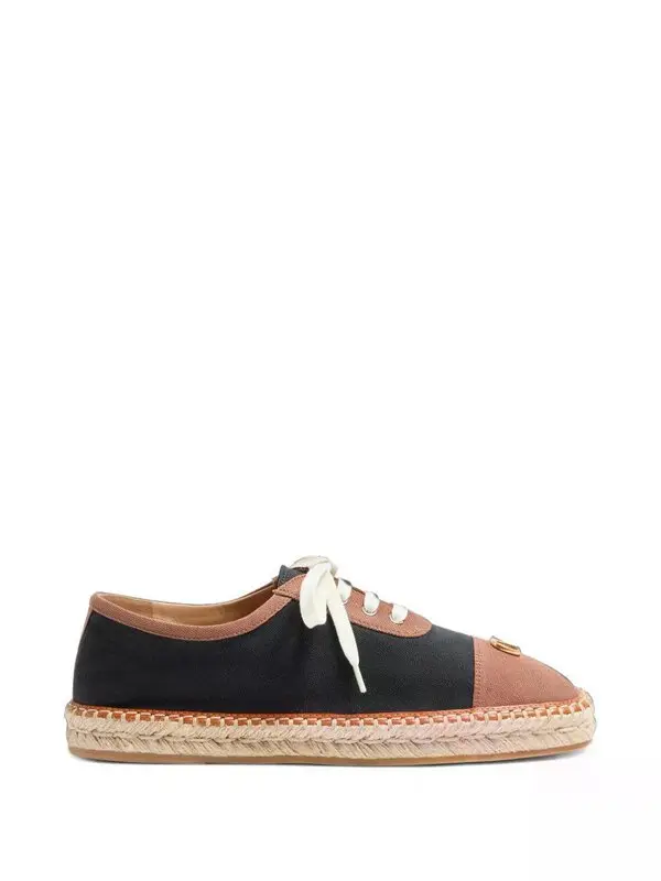 Valentino Garavani Palm Avenue Vlogo Espadrilles - Black
