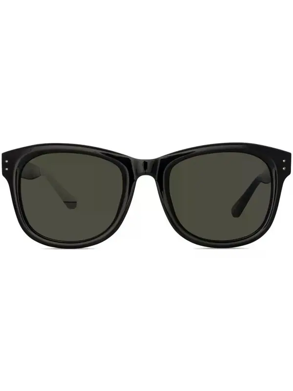 Linda Farrow Edson Square Frame Sunglasses - Black