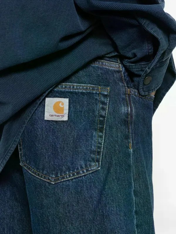 Carhartt Work In Progress Stone-washed Denim Shorts