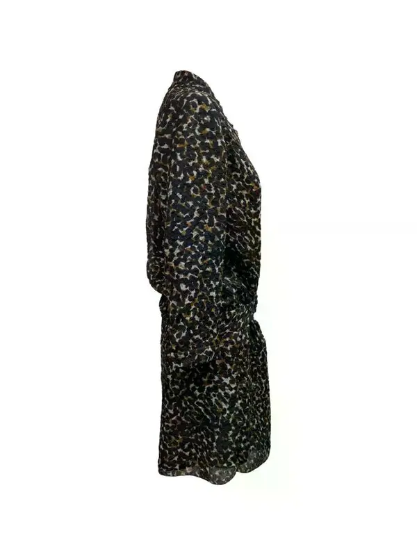 Burberry Leopard-print Belted Dress