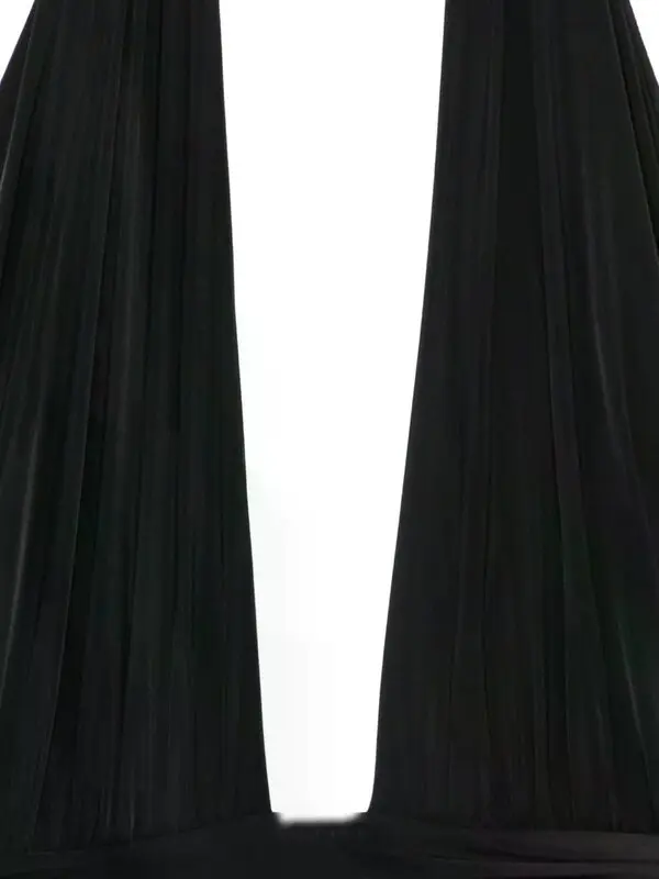 Balmain Logo Detail Halterneck Swimsuit - Black