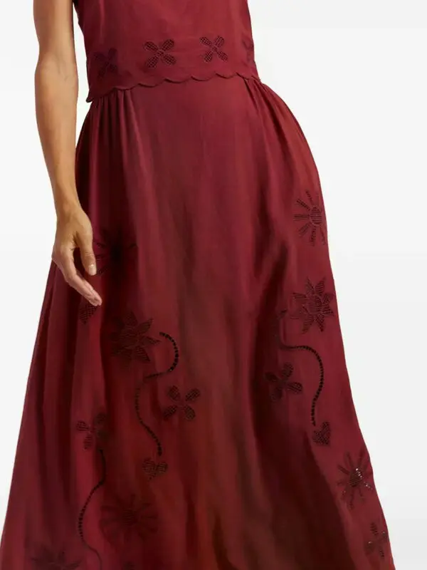 Chinti & Parker Broderie Midi Dress