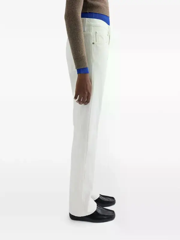 JIL SANDER Denim Flared Jeans - White