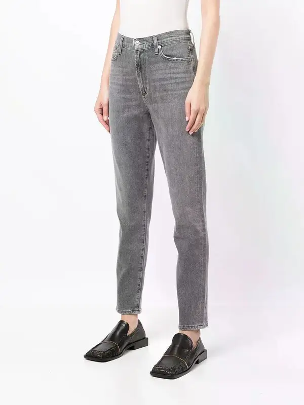 Citizens Of Humanity Olivia High-rise Slim Jeans In Silvermist