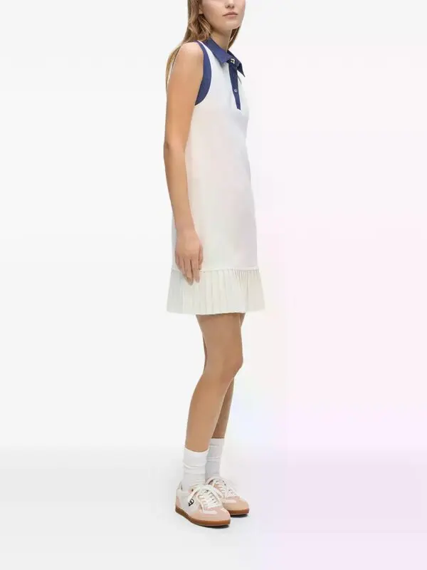 Karl Lagerfeld Sleeveless Pleated Hem Mini Dress