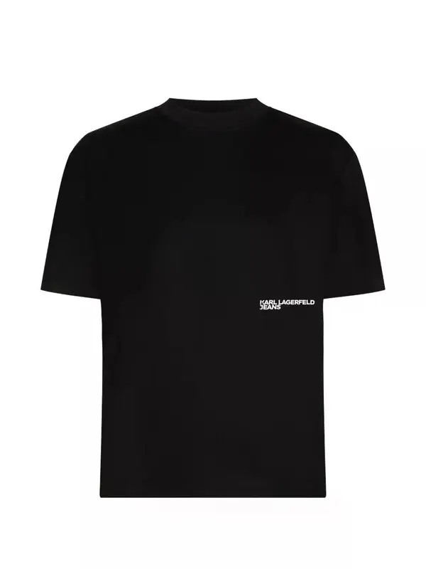 Karl Lagerfeld Floral Artwork T-shirt - Black