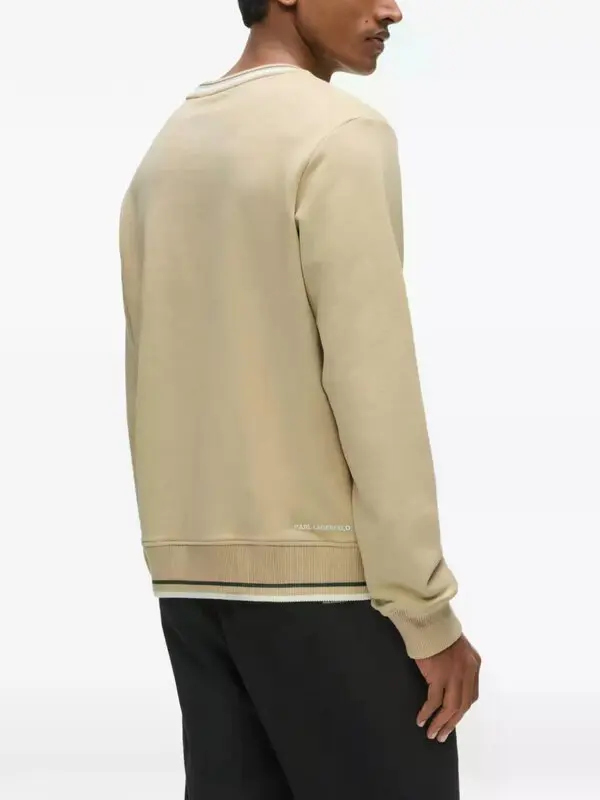 Karl Lagerfeld Logo-embroidered Sweatshirt - Neutrals