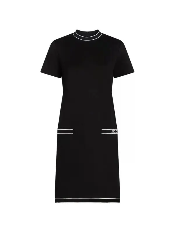 Karl Lagerfeld Logo-embroidered Mini Dress
