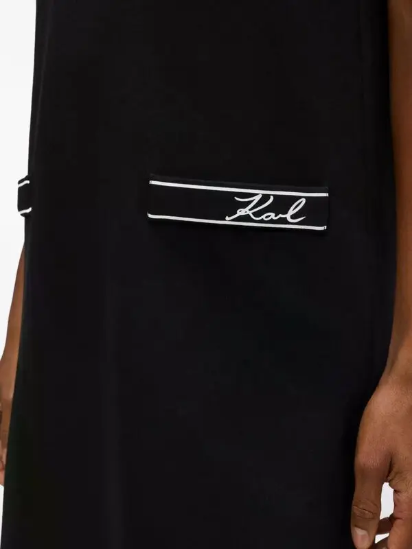 Karl Lagerfeld Logo-embroidered Mini Dress